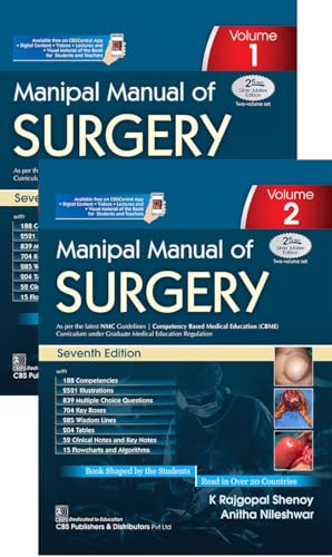 Manipal Manual of Surgery, 2 Volume Set, 7th edition (Original PDF from ...